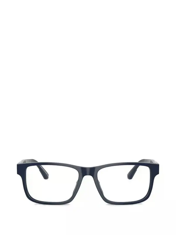 Emporio Armani Rectangle-frame Glasses - Blue