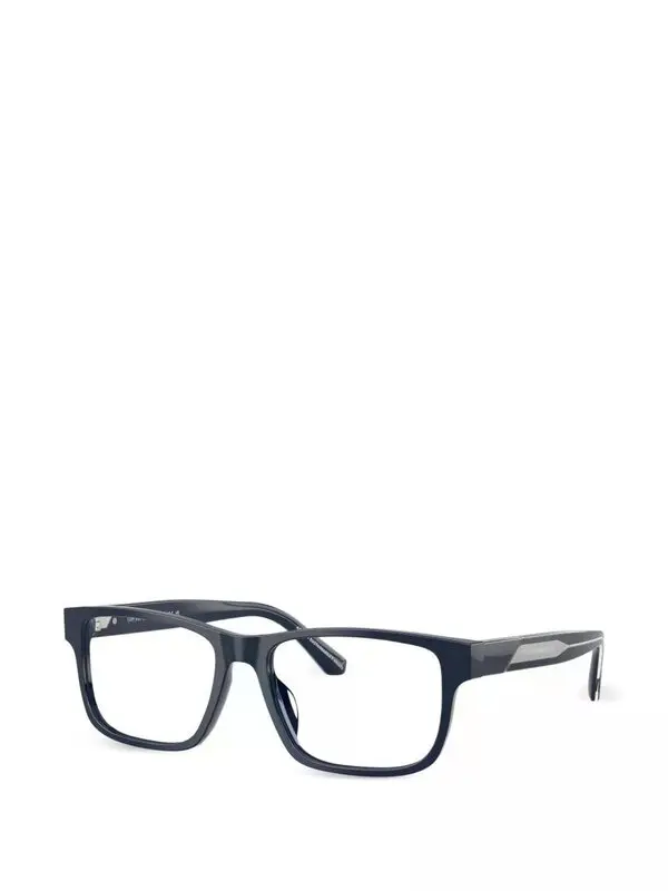 Emporio Armani Rectangle-frame Glasses - Blue