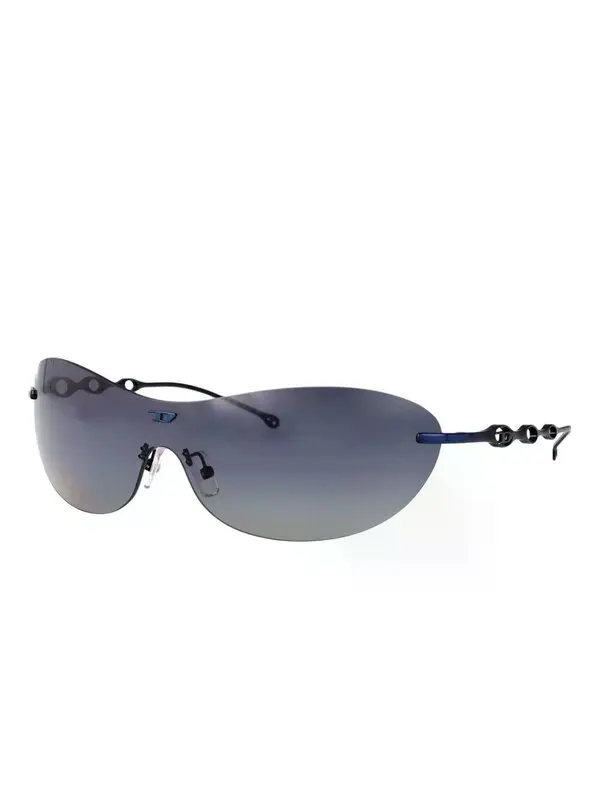 DIESEL® Rimless Oval-frame Sunglasses