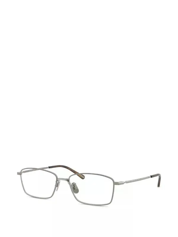 POLO RALPH LAUREN EYEWEAR Titanium Rectangle Frame Eyeglasses