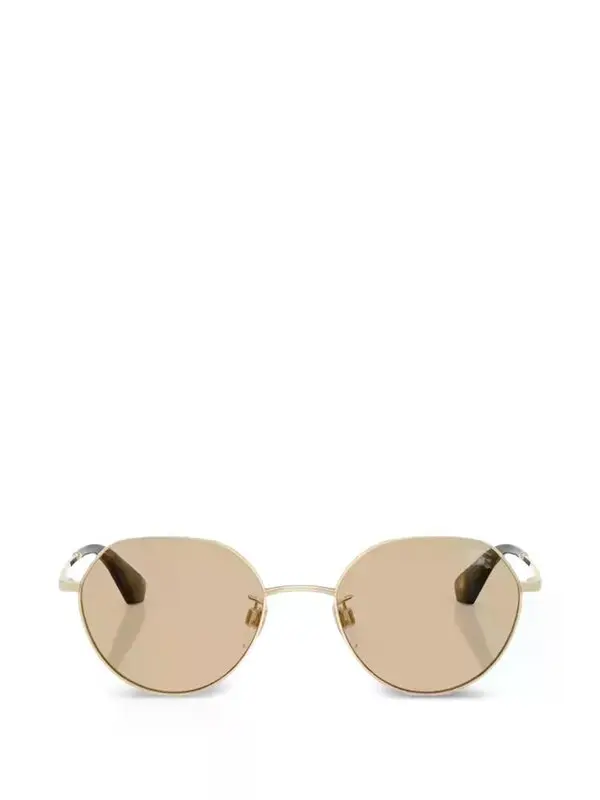 Burberry Round-frame Sunglasses - Gold