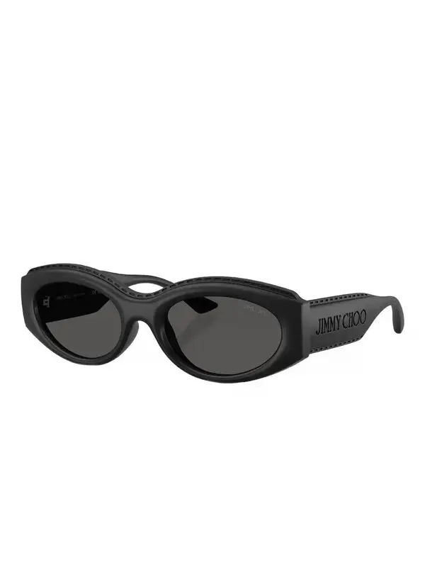 JIMMY CHOO Sue Oval-frame Sunglasses