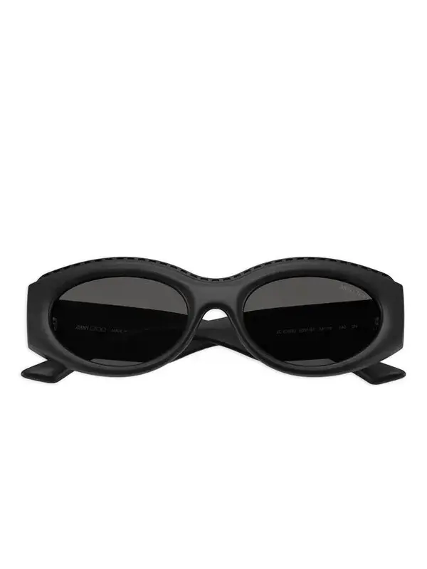 JIMMY CHOO Sue Oval-frame Sunglasses