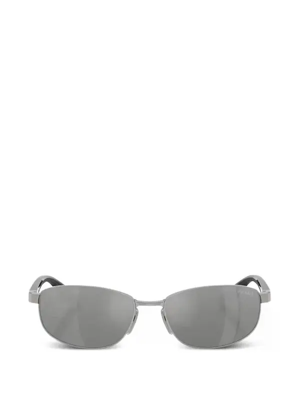 Prada Logo-detail Sunglasses - Silver