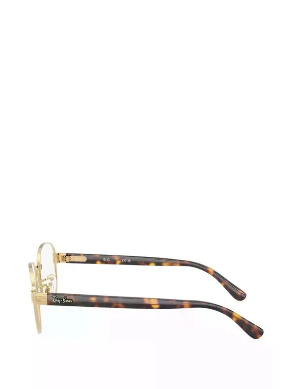 Ray-ban Round-frame Glasses - Gold