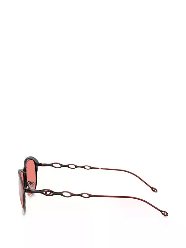 DIESEL® Cut-out Oval-frame Sunglasses