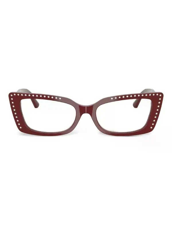 JIMMY CHOO Crystal-embellished Cat-eye Glasses