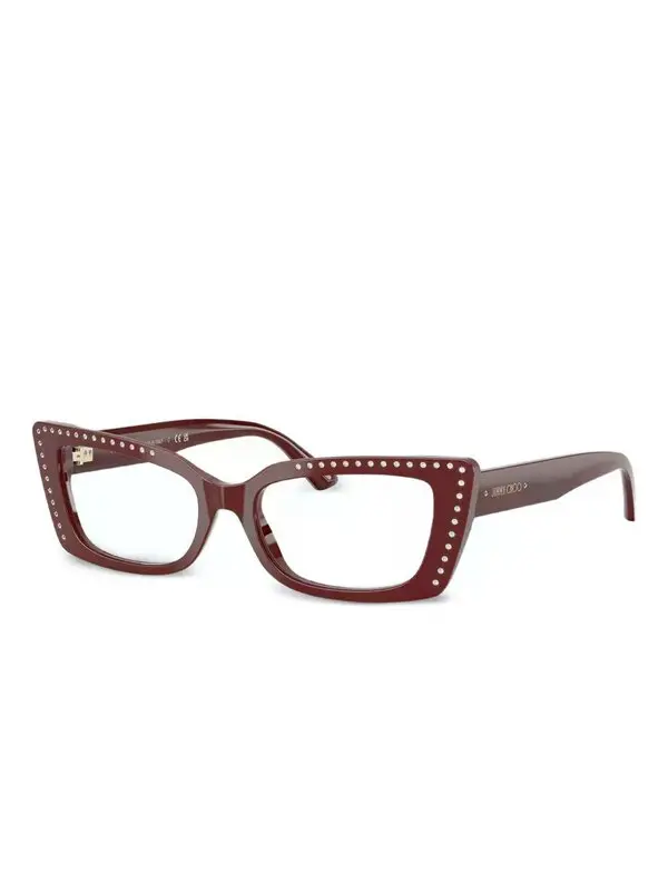 JIMMY CHOO Crystal-embellished Cat-eye Glasses