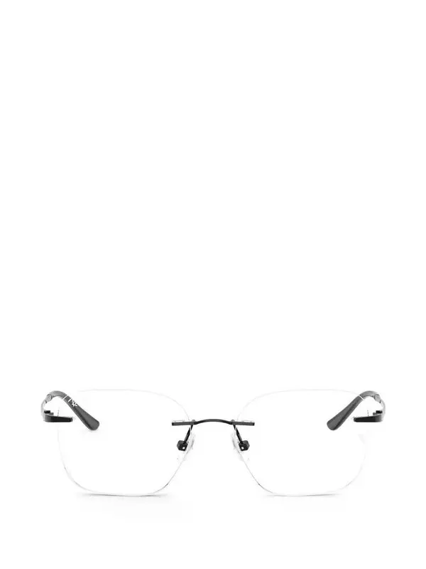 Ray-ban Rectangle-frame Rimless Glasses - Black