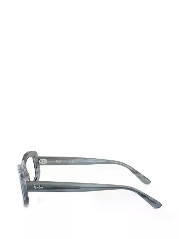 Ray-ban Striped Rectangle-frame Glasses
