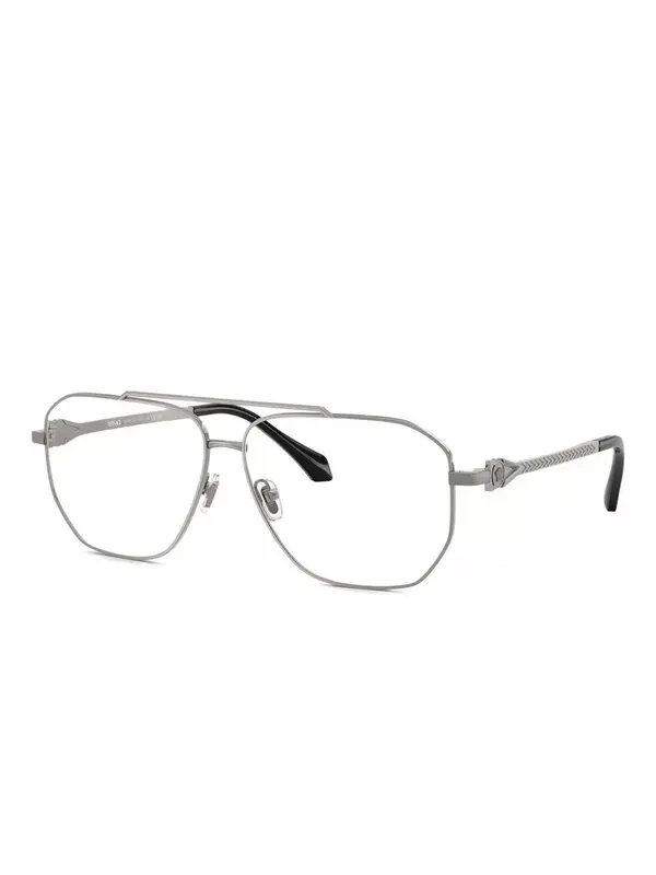 Versace Metal-frame Rectangle Glasses