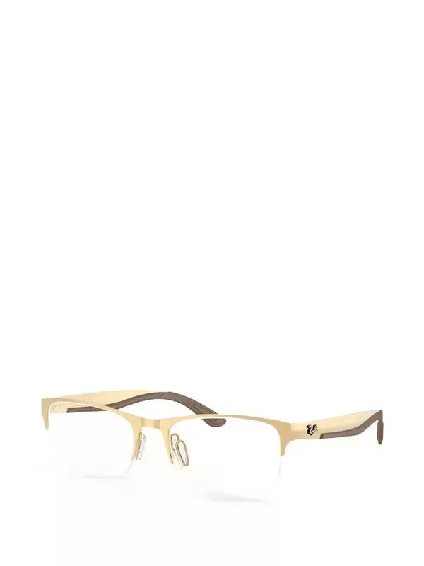 Ray-ban Rectangle-frame Glasses - Gold