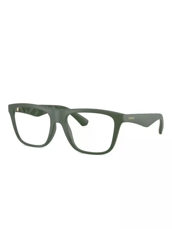 Burberry Check-patterned Detail Square Glasses