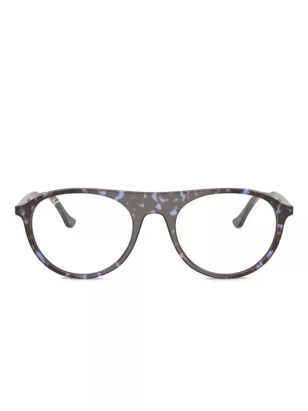 Ray-ban Tortoiseshell Round-frame Glasses - Blue