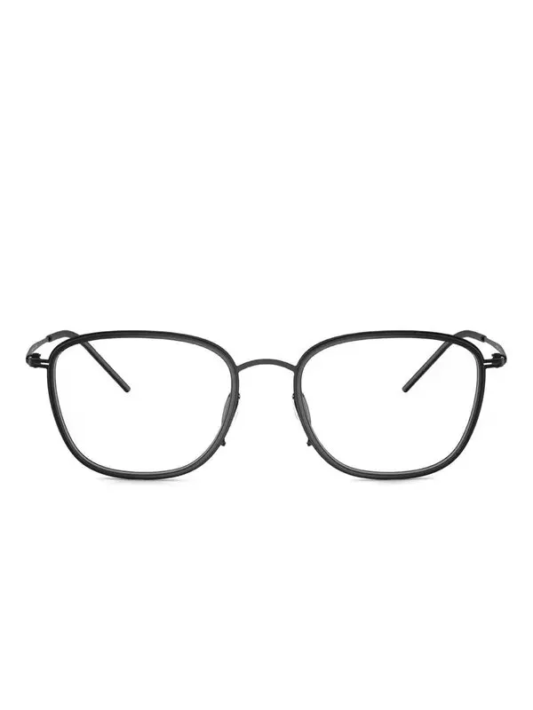 Giorgio Armani Round-frame Glasses - Black