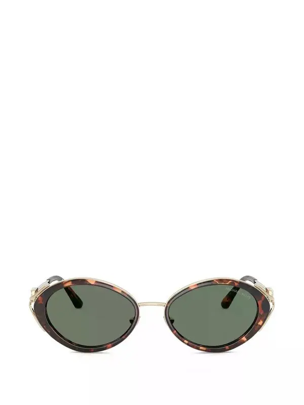 Michael Kors Key West Oval-frame Sunglasses - Brown
