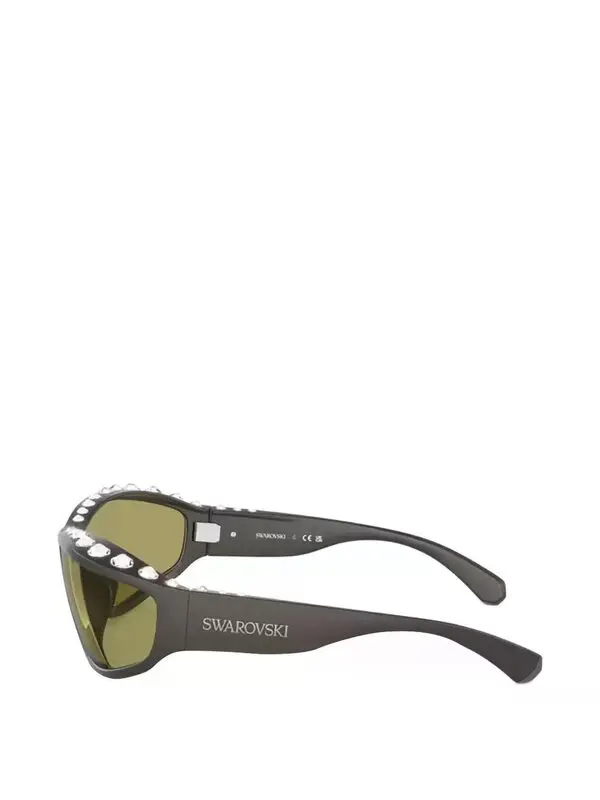 SWAROVSKI Crystal-embellished Square-frame Sunglasses