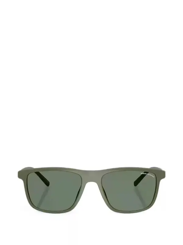 Armani Exchange Matte-finish Rectangle-frame Sunglasses
