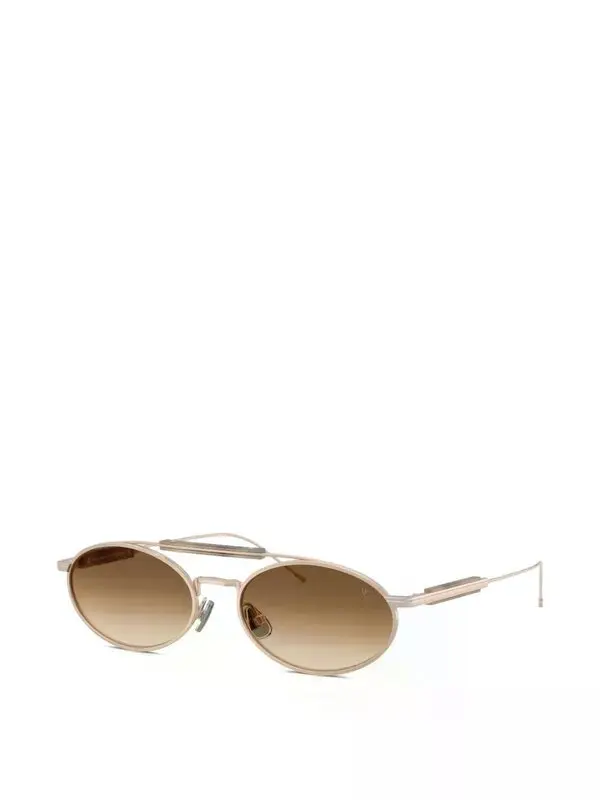 Brunello Cucinelli Oval-frame Sunglasses - Gold