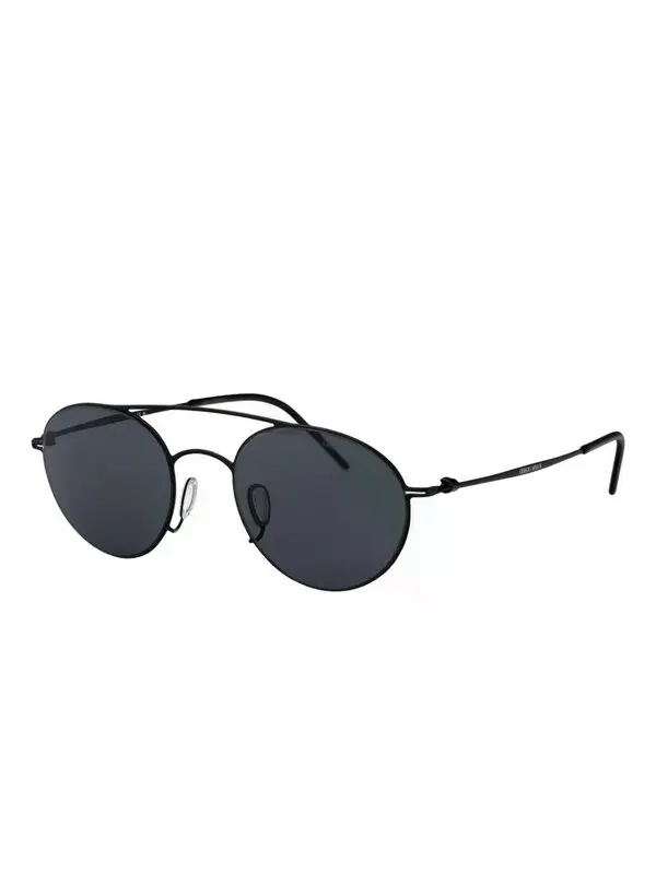 Giorgio Armani Round-frame Double-bridge Sunglasses