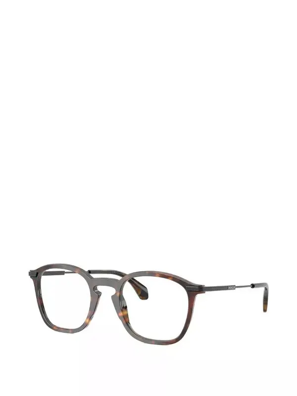 Moncler Shiny Havana Frame Glasses