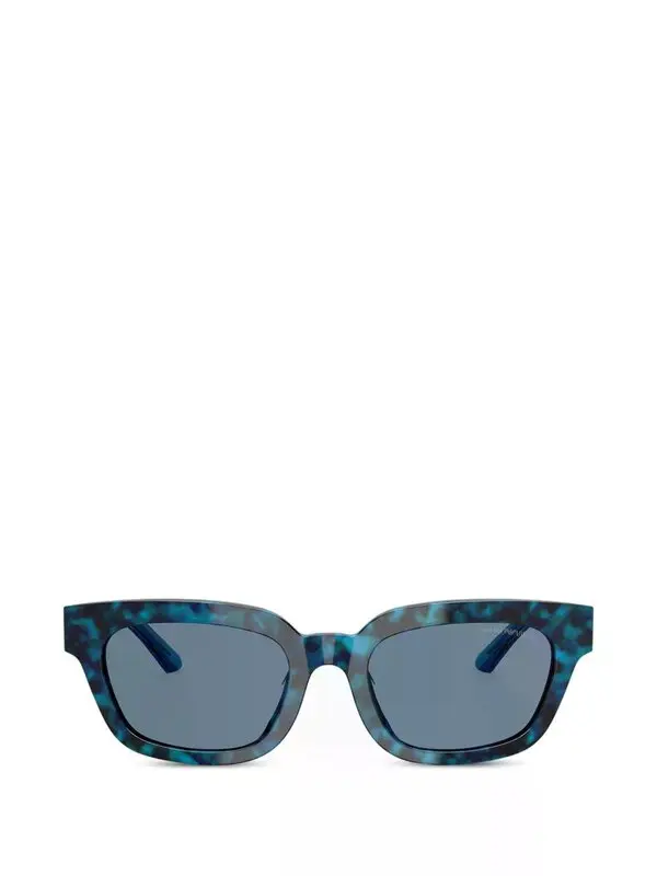Emporio Armani Tortoiseshell-effect Square-frame Sunglasses