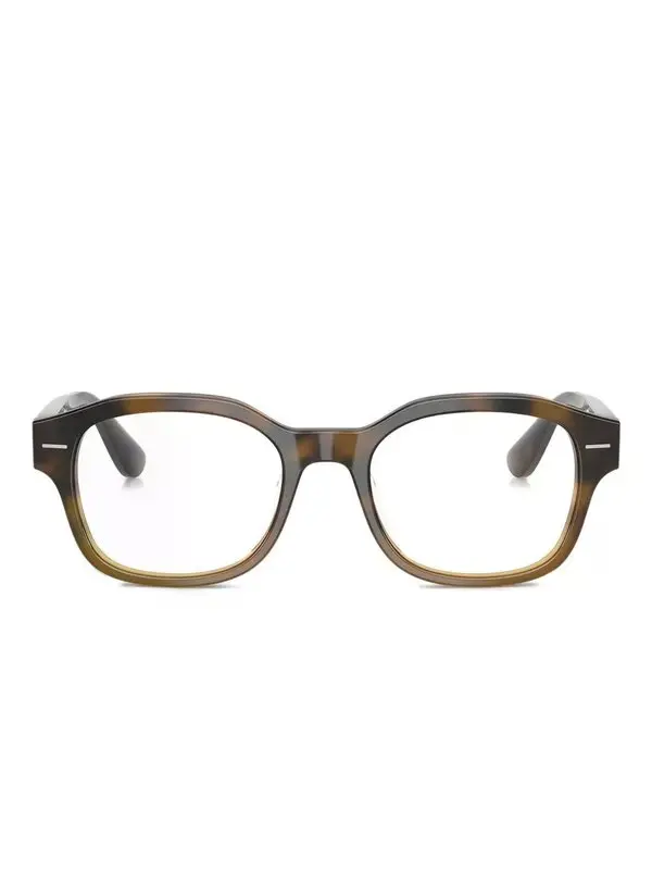 Brunello Cucinelli Square-frames Glasses - Brown