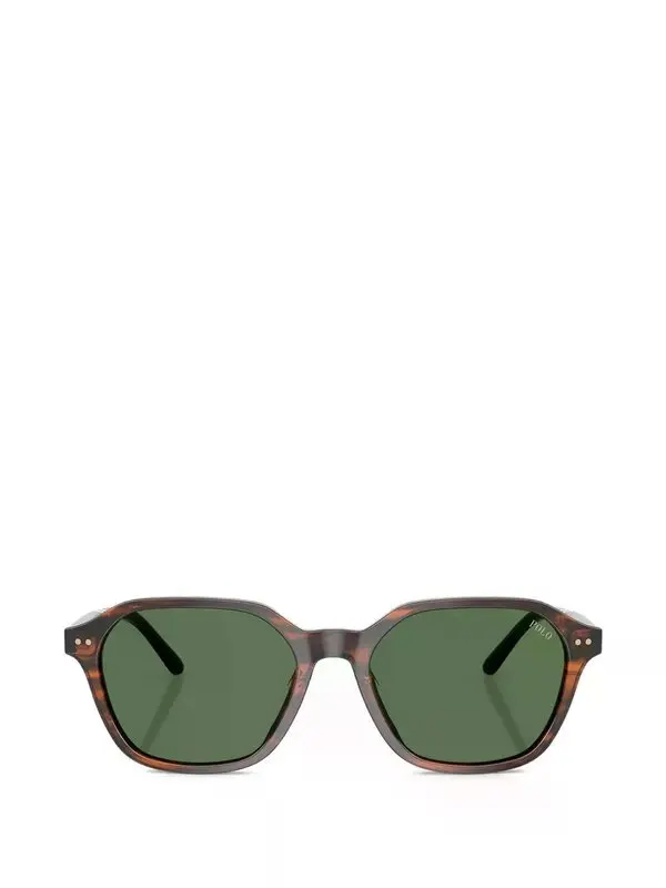 POLO RALPH LAUREN EYEWEAR Striped Geometric Sunglasses