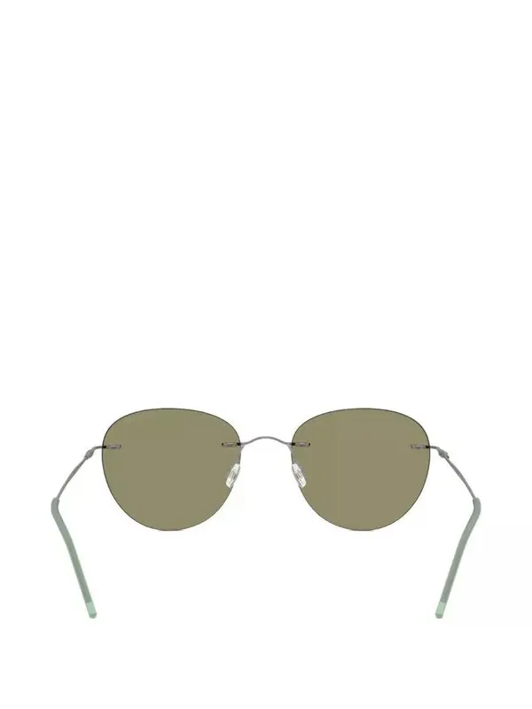 Giorgio Armani Rimless Round-frame Sunglasses