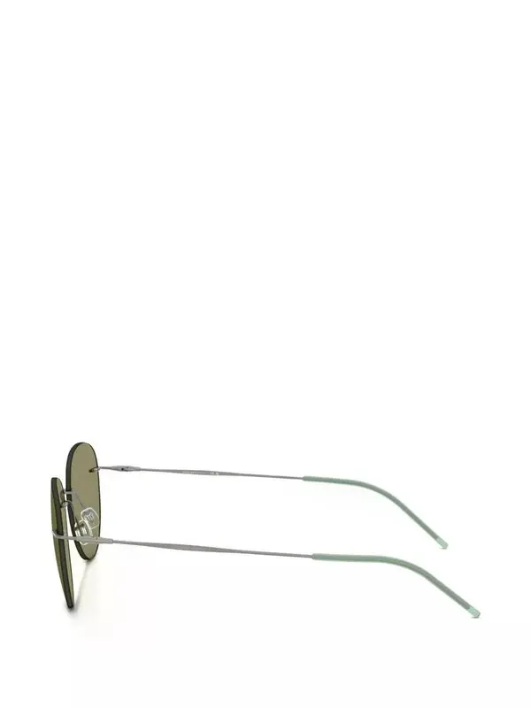 Giorgio Armani Rimless Round-frame Sunglasses