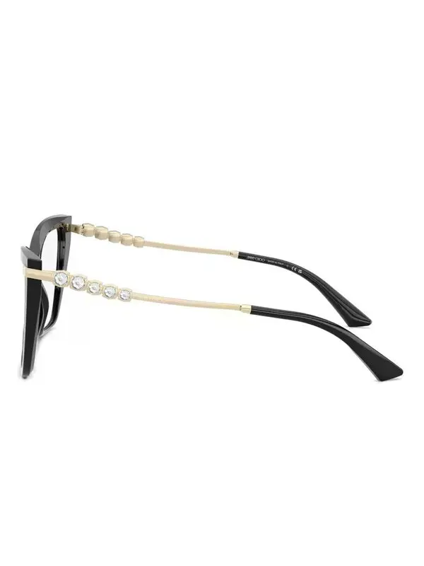 JIMMY CHOO Crystal-embellished Cat-eye Glasses