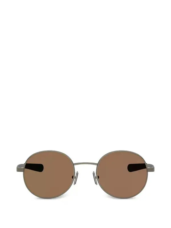 Moncler Matte Centro Round-frame Sunglasses