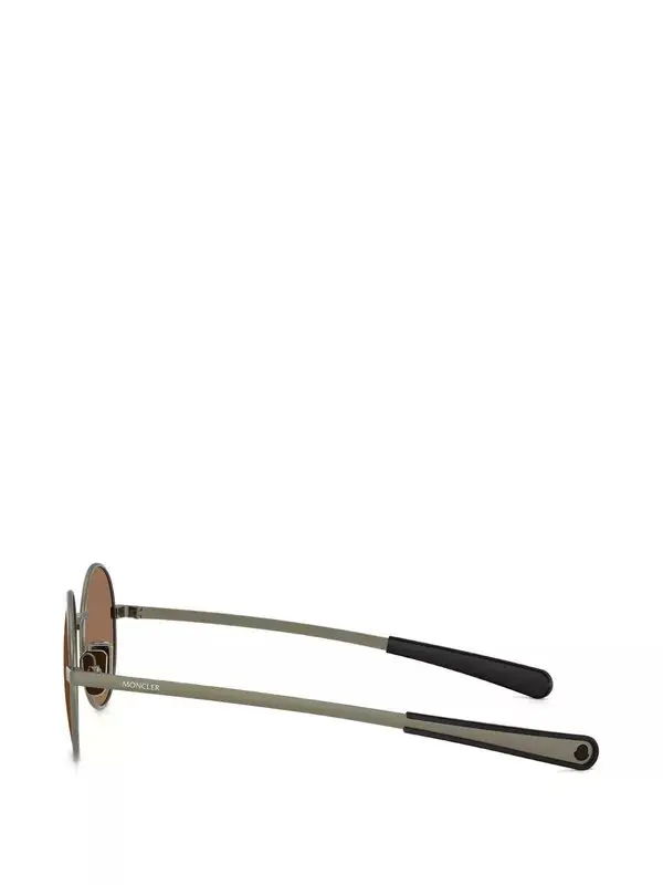 Moncler Matte Centro Round-frame Sunglasses