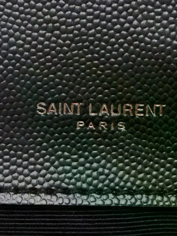 Saint Laurent 2000-2026 Medium Grain De Poudre Triquilt Monogram Envelope Bag Shoulder Bag