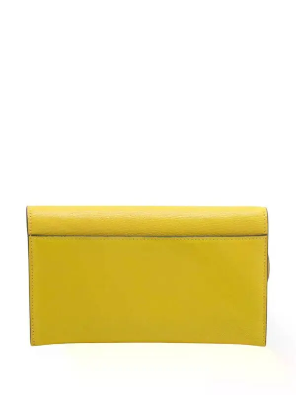 Dior 2010-2026 Calfskin Saddle Wallet On Chain Crossbody Bag - Yellow
