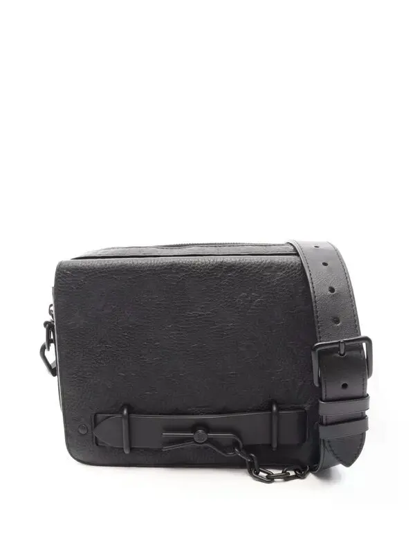 LOUIS VUITTON 2010-2026 Monogram Taurillon Steamer Messenger Crossbody Bag - Black