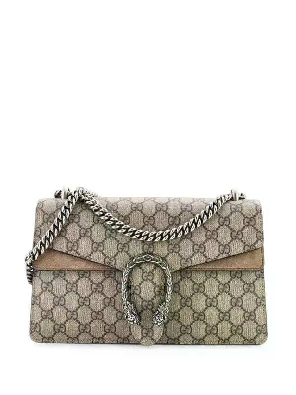 Gucci Dionysus Bag Gg Coated Canvas Small Shoulder Bag - Brown