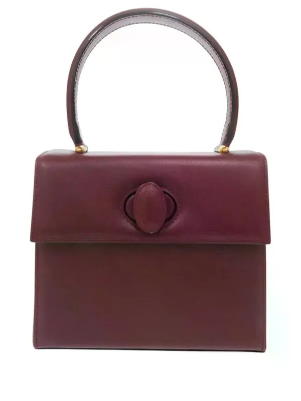 Cartier 20th Century Leather Must De Turn Lock Handbag