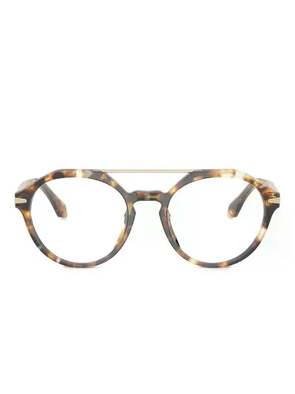 Giorgio Armani Tortoiseshell Glasses - Brown