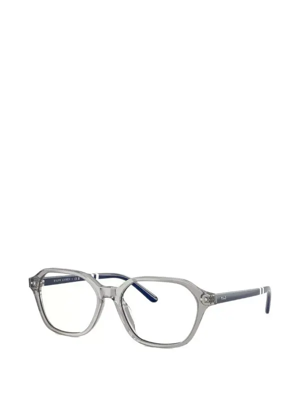 POLO RALPH LAUREN EYEWEAR Shiny Geometric Full Rim Eyeglasses