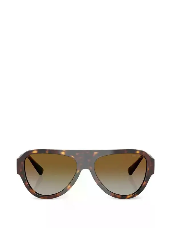 JIMMY CHOO Tortoiseshell-effect Pilot Sunglasses