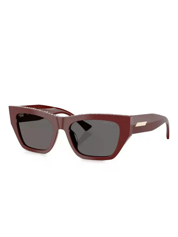 JIMMY CHOO Crystal-embellished Cat-eye Sunglasses