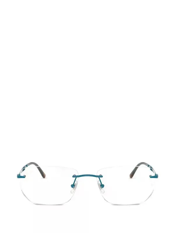 Ray-ban Rimless Rectangle Eyeglasses - Blue