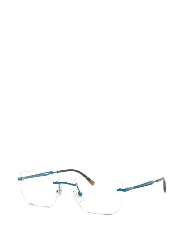 Ray-ban Rimless Rectangle Eyeglasses - Blue