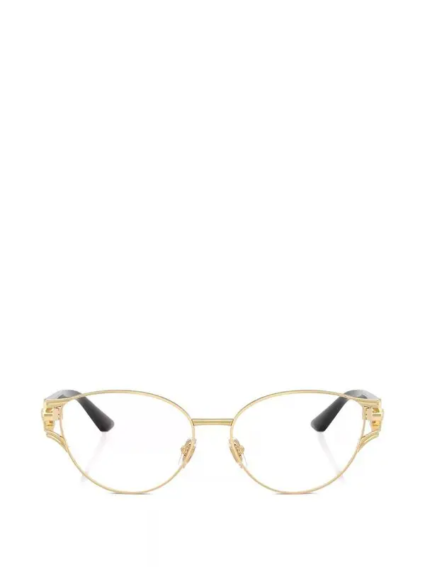 Versace Medusa Head Embossed Eyeglasses - Gold