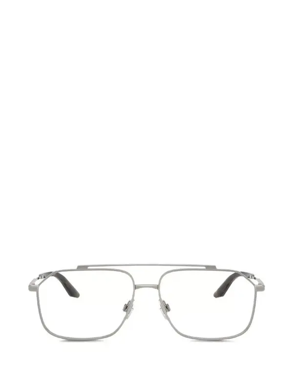 Dolce & Gabbana Geometic Frame Glasses - Silver