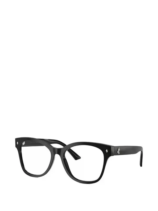 JIMMY CHOO Round Frame Glasses - Black