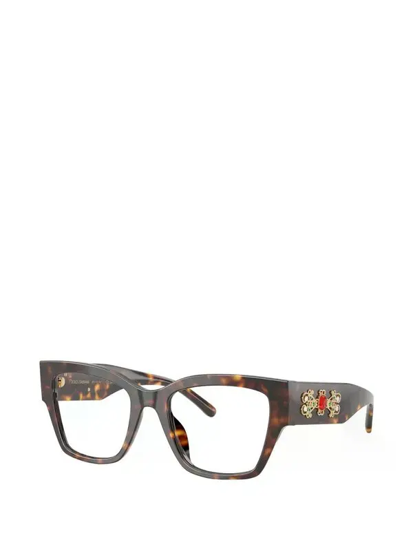 Dolce & Gabbana Embellished Square-frame Glasses
