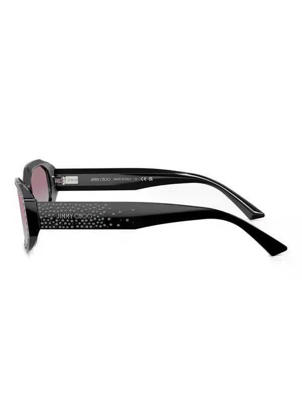 JIMMY CHOO Embellished Geometric Sunglasses