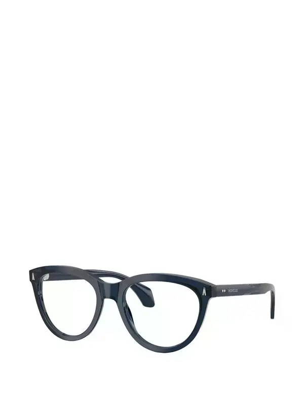Moncler Geometric Frame Eyeglasses - Blue